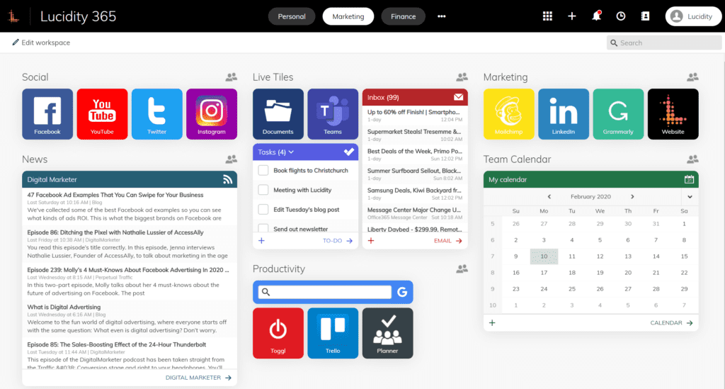 Lucidity 365 new feature updates | Lucidity